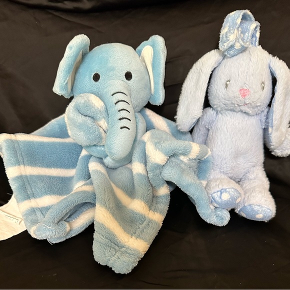 SI Home Fashions | Toys | Si Home Blue Elephant Lovie Baby Blanket And ...